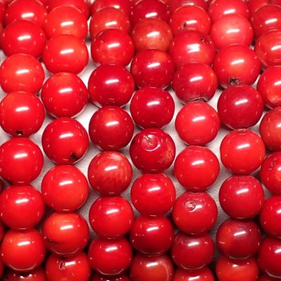 Corail Rouge|Collier Boule 8mm|pierre naturelle|Midobras
